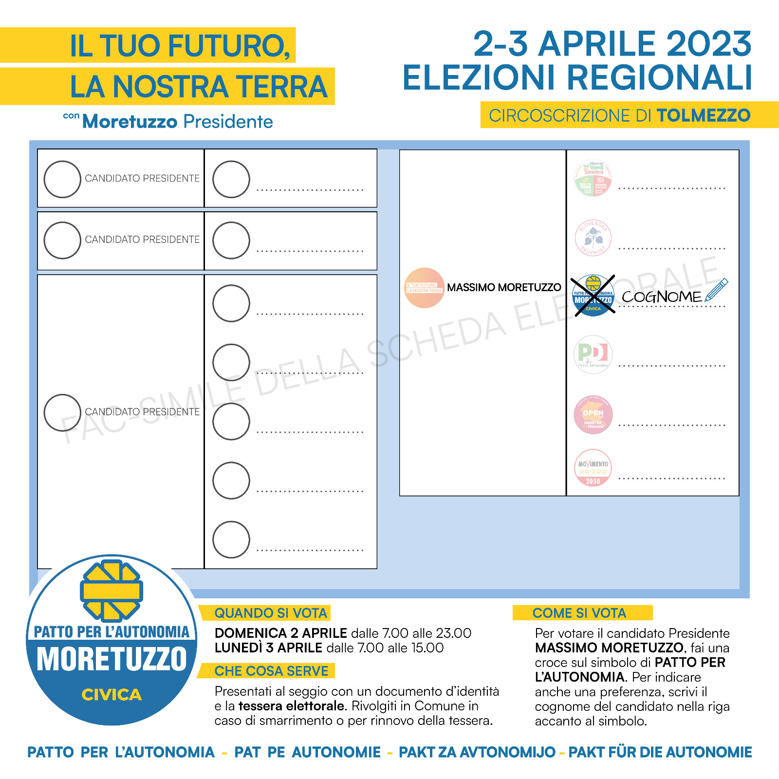 Come votare alle Regionali 2023?
